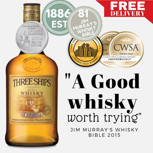 THREE SHIPS Select ~ SOUTH AFRICA – Noble Whisky